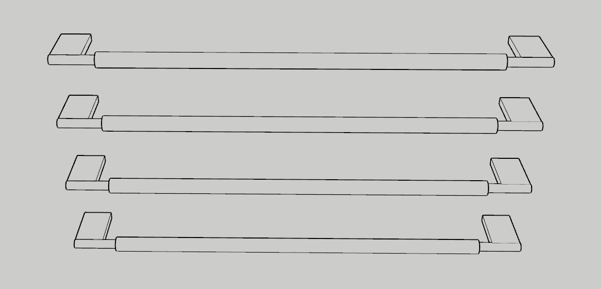 Handle kitchen free 3D model | CGTrader