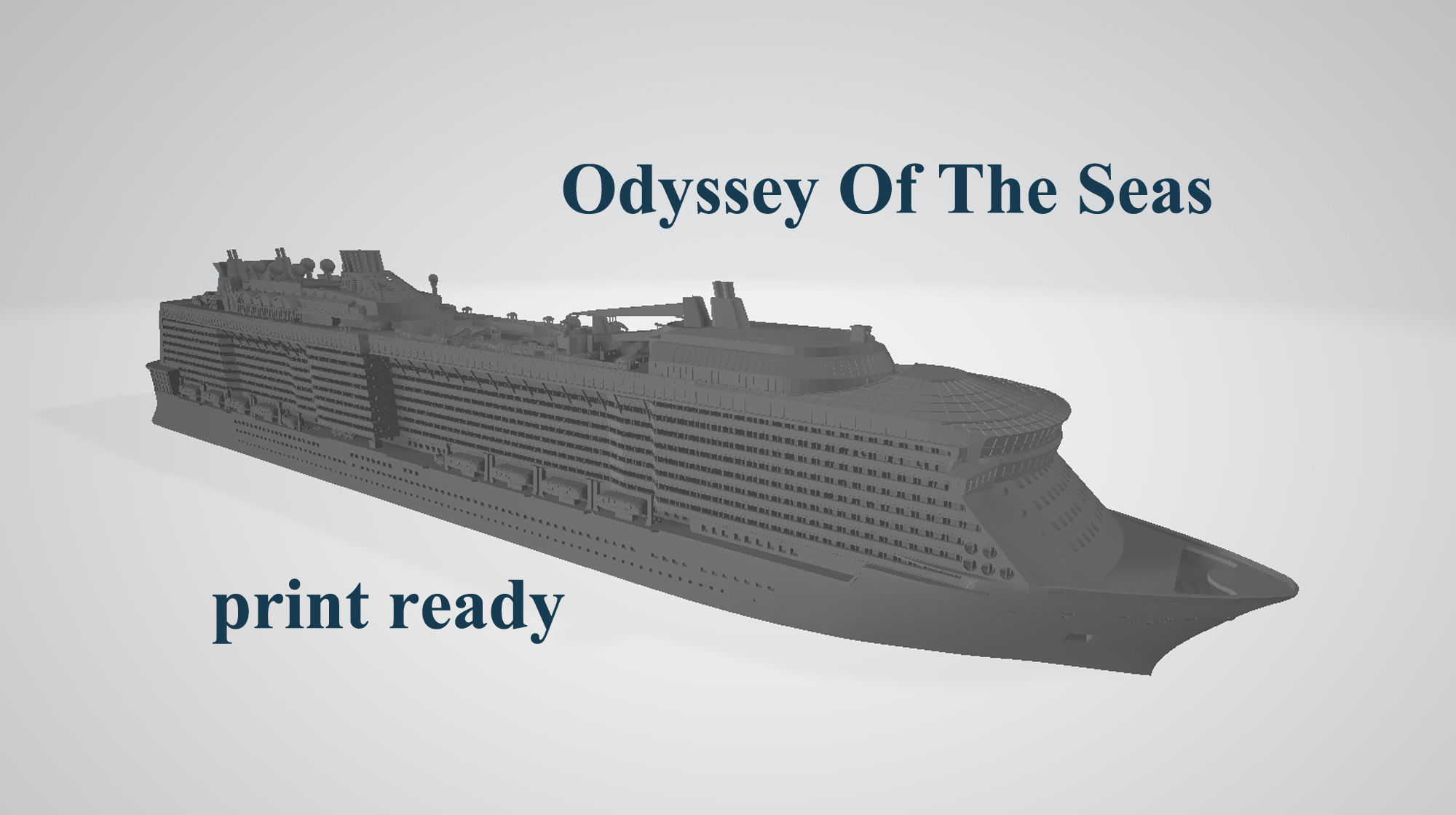 Odyssey Of The Seas cruise ship 3D print model 3D model 3D printable ...