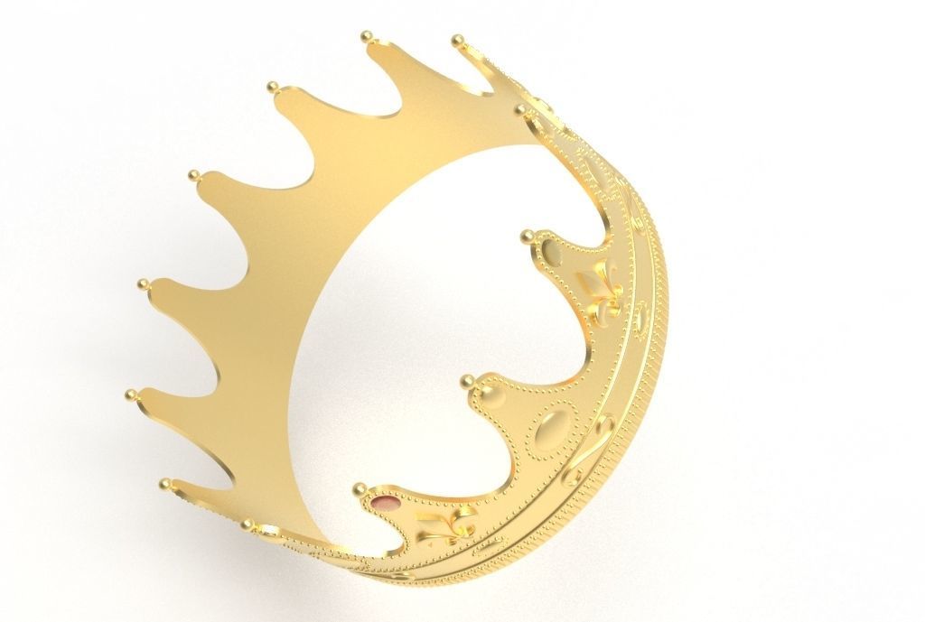 queen crown 3D model 3D printable | CGTrader