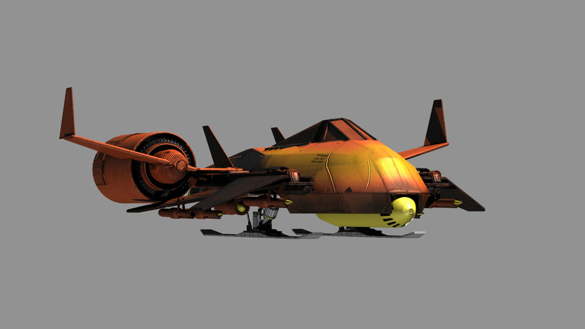 Attack Bomber 3D model | CGTrader