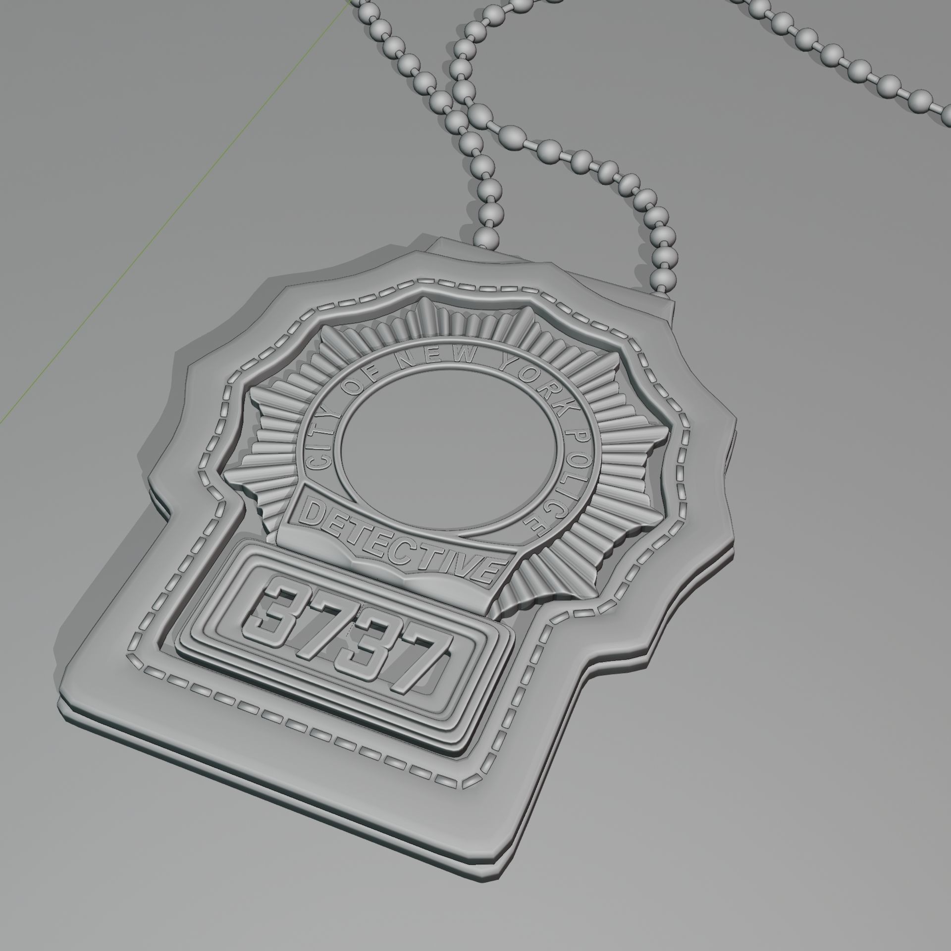 New york city police badge 3D model | CGTrader