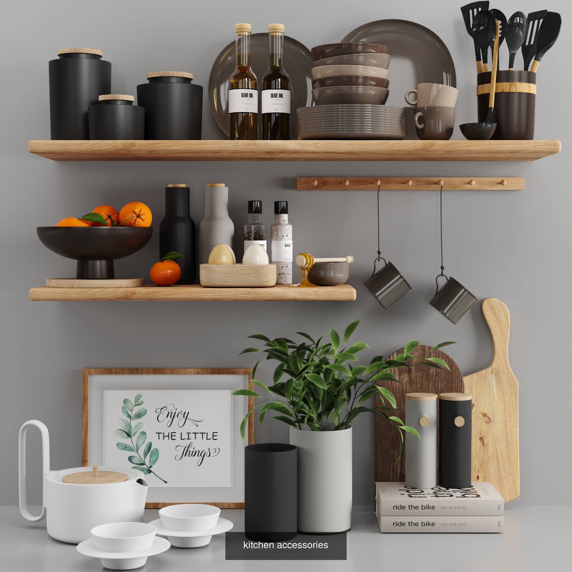 Kitchen Accessories Collection 02 | CGTrader