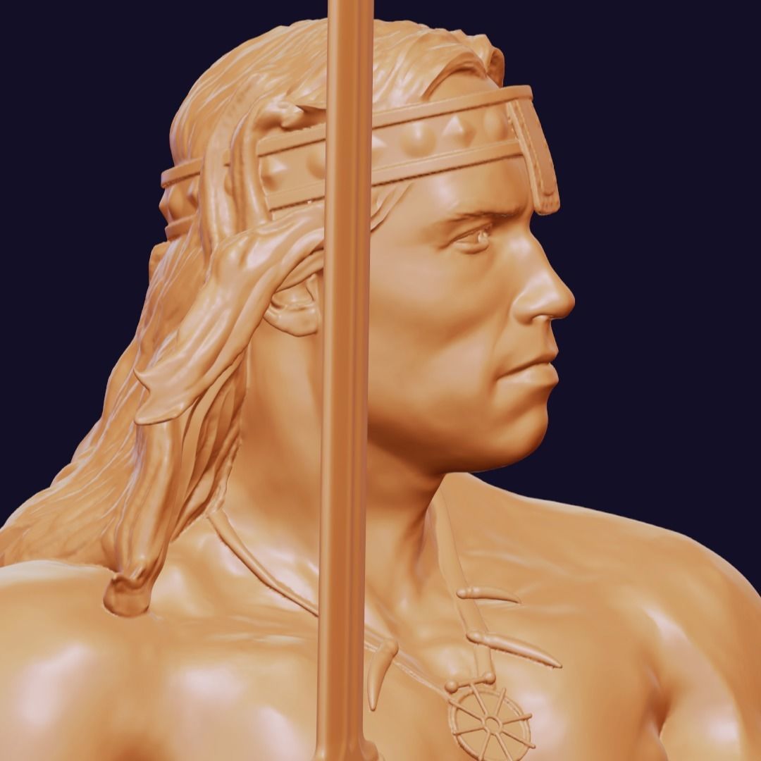 Conan the Barbarian-Arnold Schwarzenegger 3D model 3D printable | CGTrader