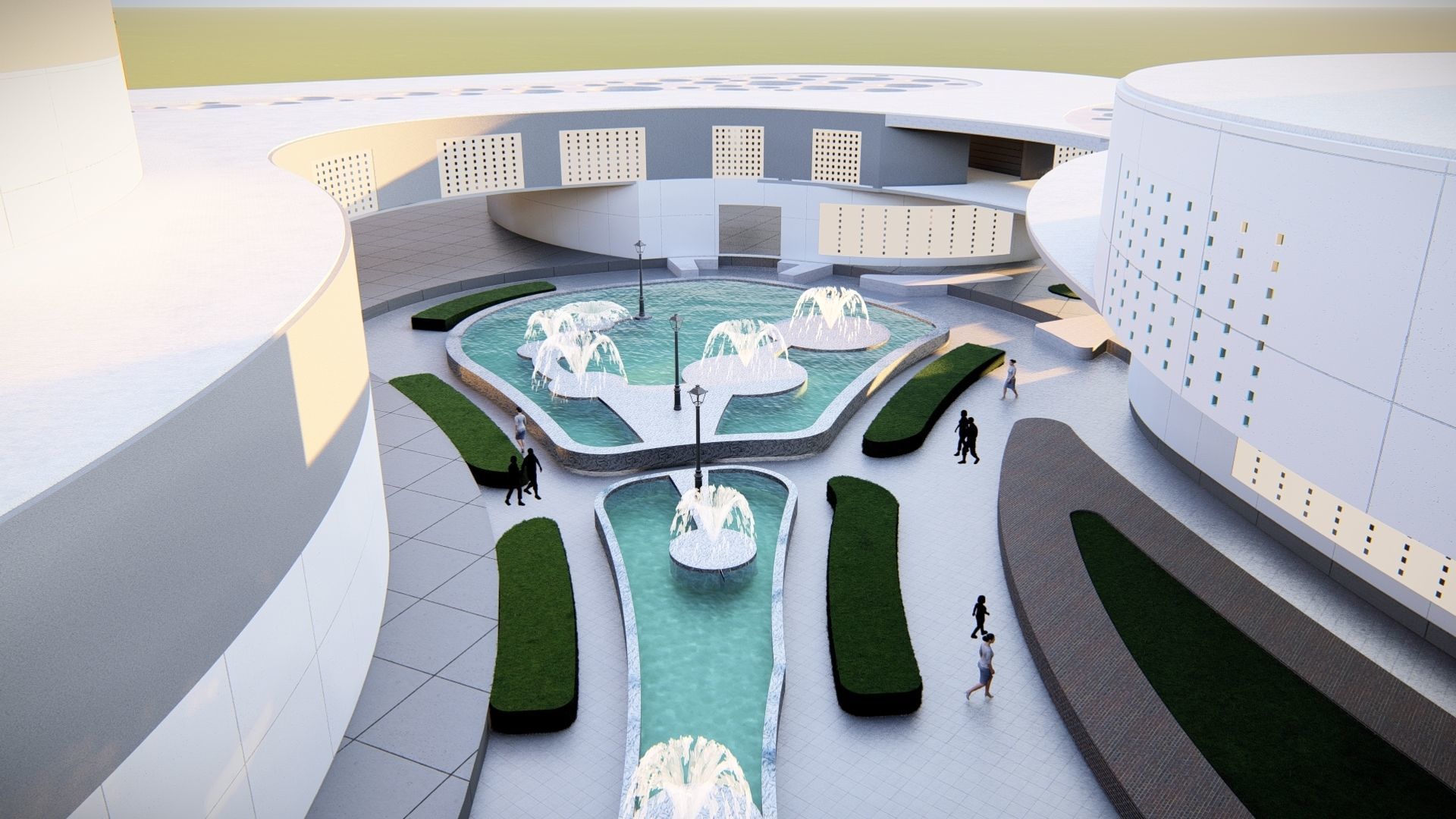 CULTURAL CENTER BY ABDULHAFIZ OUMER free 3D model | CGTrader