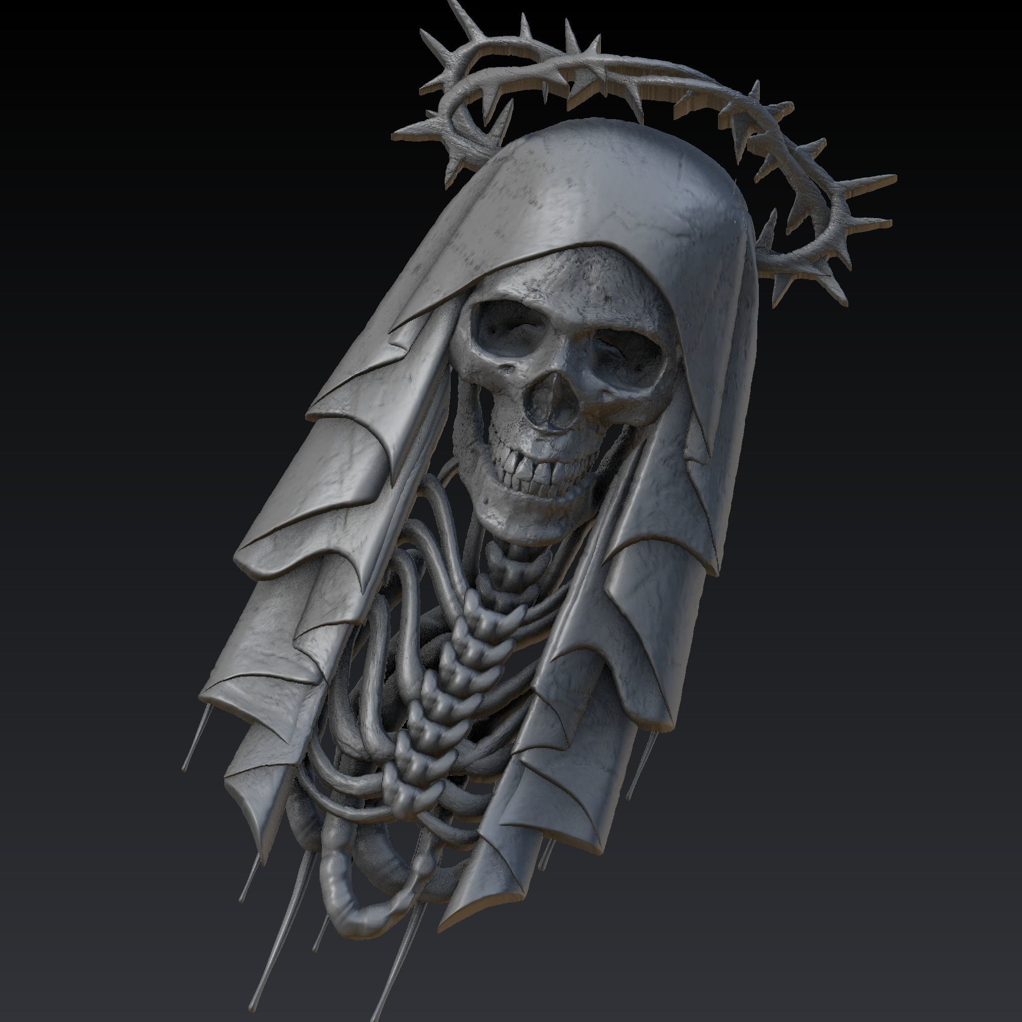 Death skull 3d stereolithography files for printing applications 3D ...