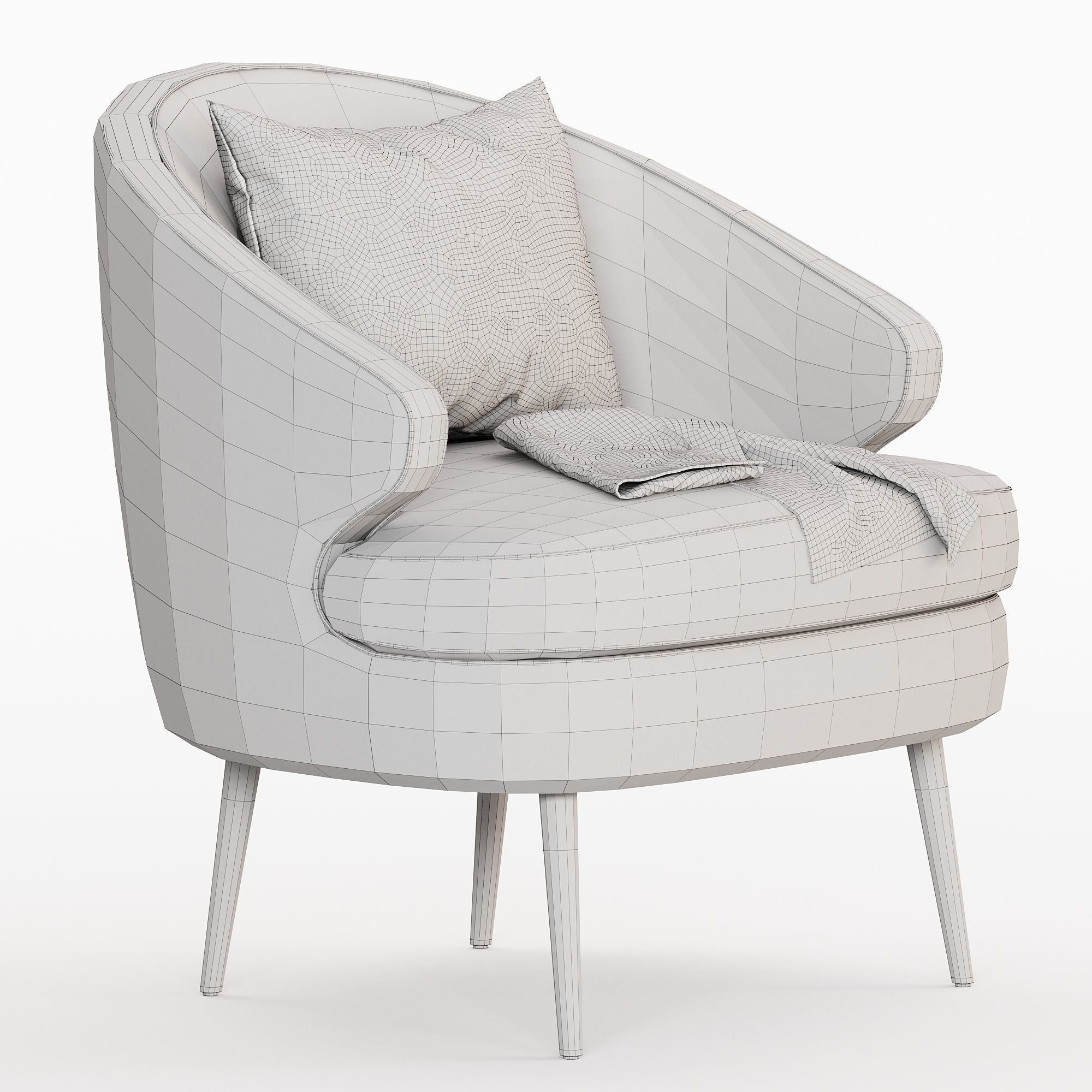 brevik armchair 3D model | CGTrader