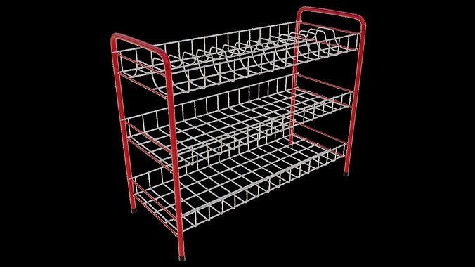 Wire Shelf 3D model | CGTrader