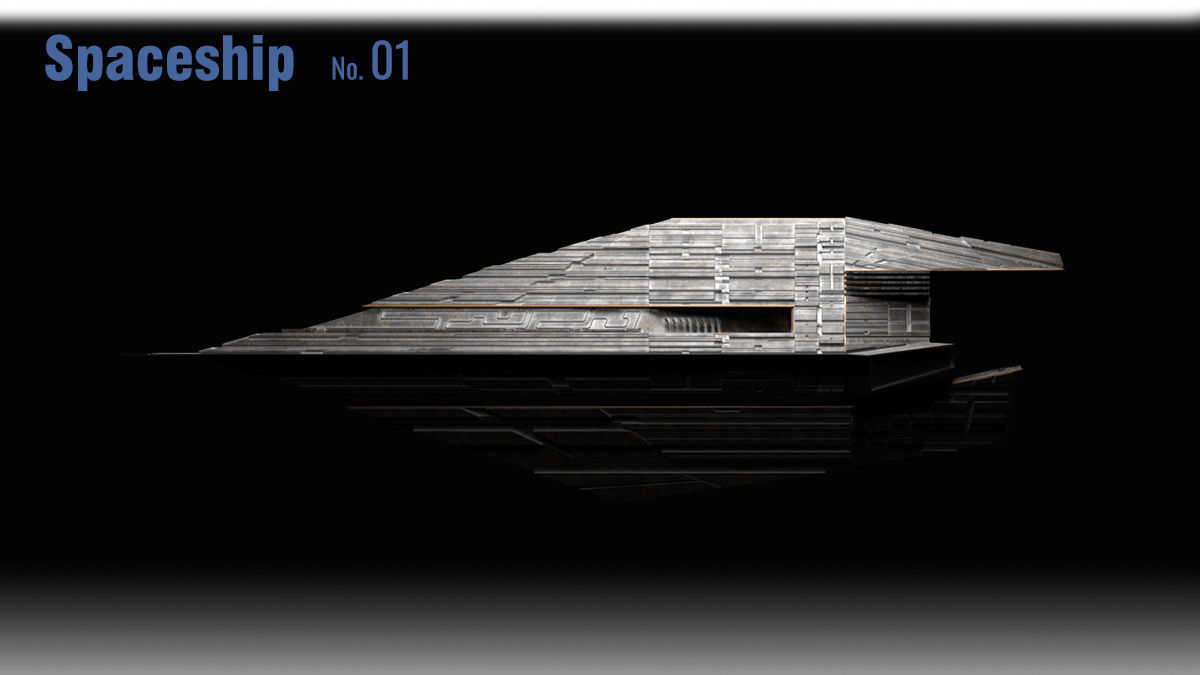Spaceship 01 3D model | CGTrader