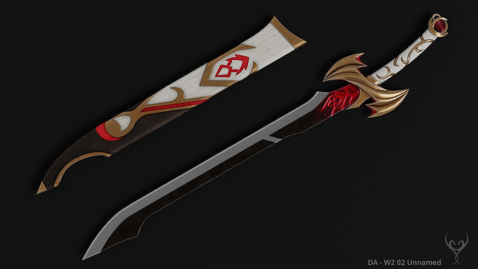 3D model DA W2 02 Unnamed - Falchion VR / AR / low-poly | CGTrader