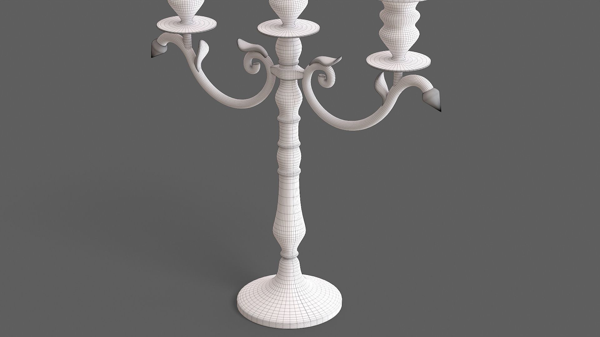 Candle Holder with Candles 3D model | CGTrader