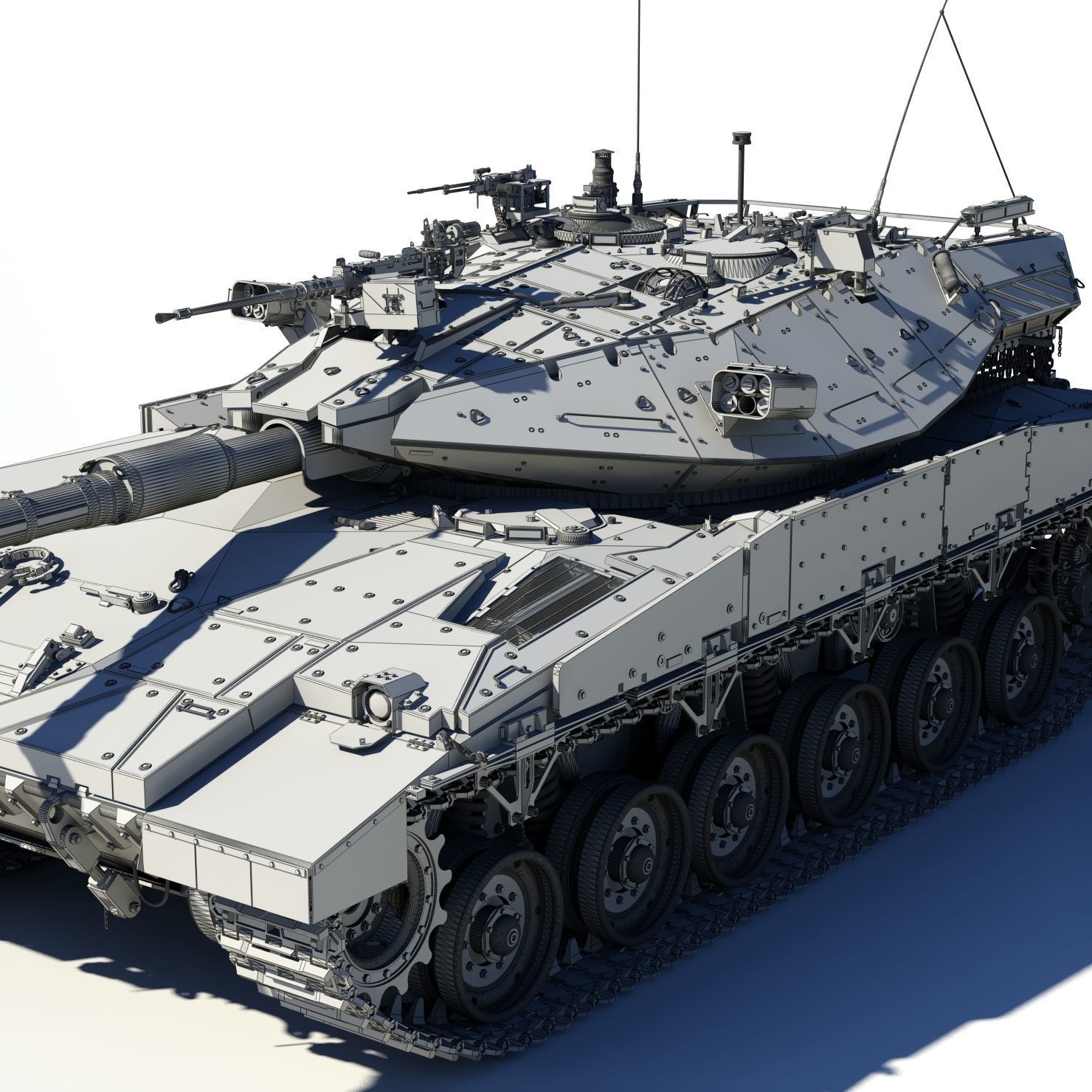 Merkava Mk2D 3D model animated | CGTrader