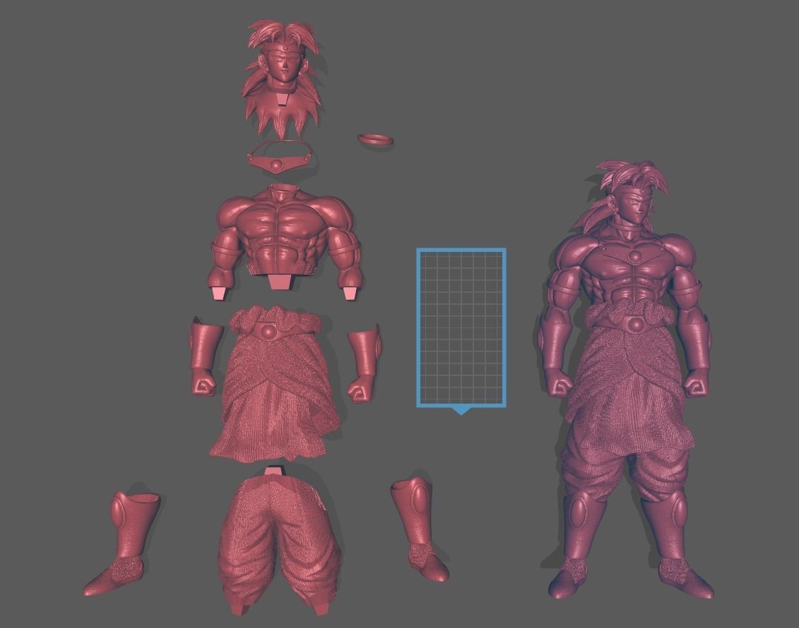 Broly classic 3D model 3D printable | CGTrader