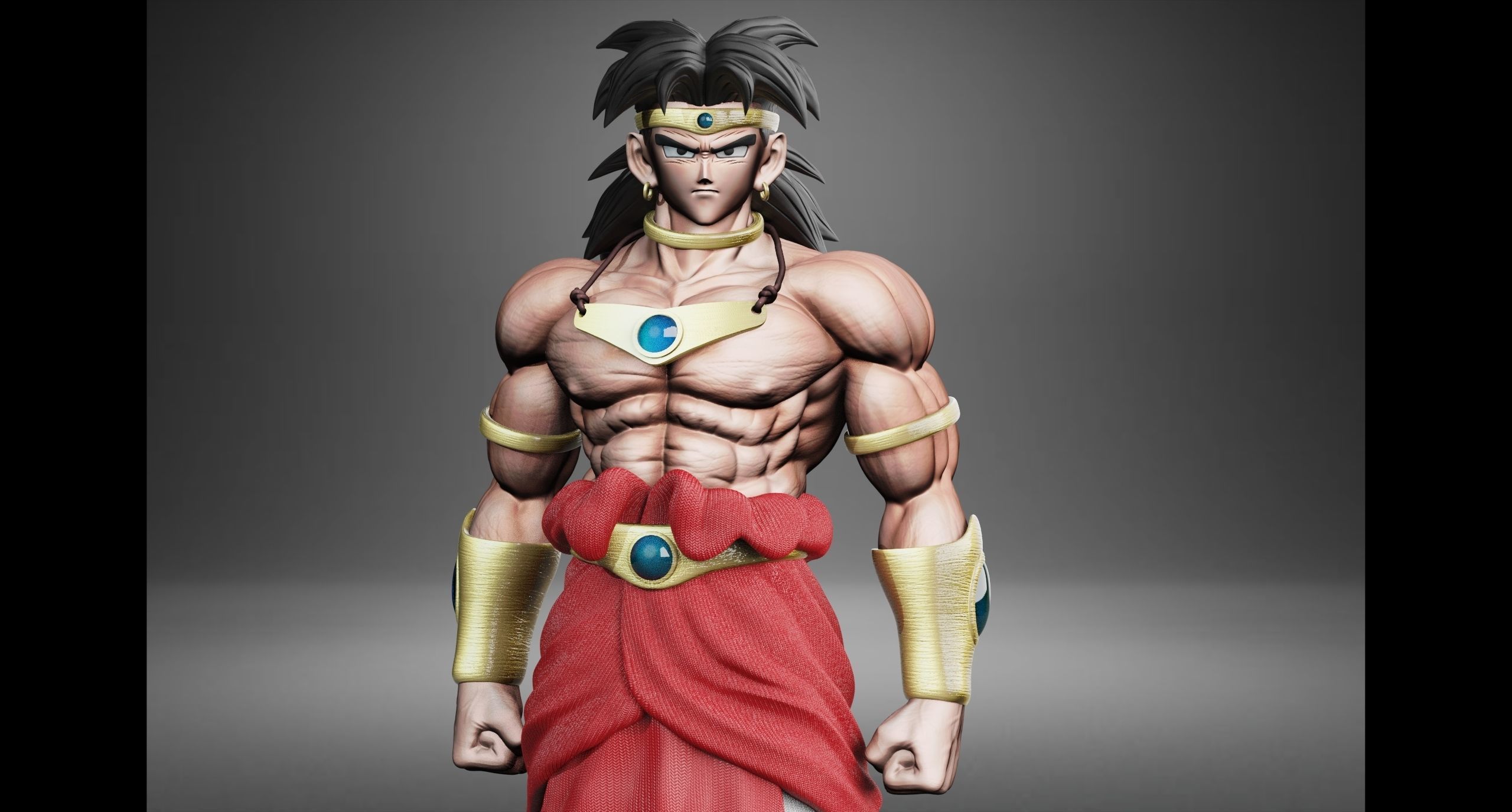 Broly classic 3D model 3D printable | CGTrader