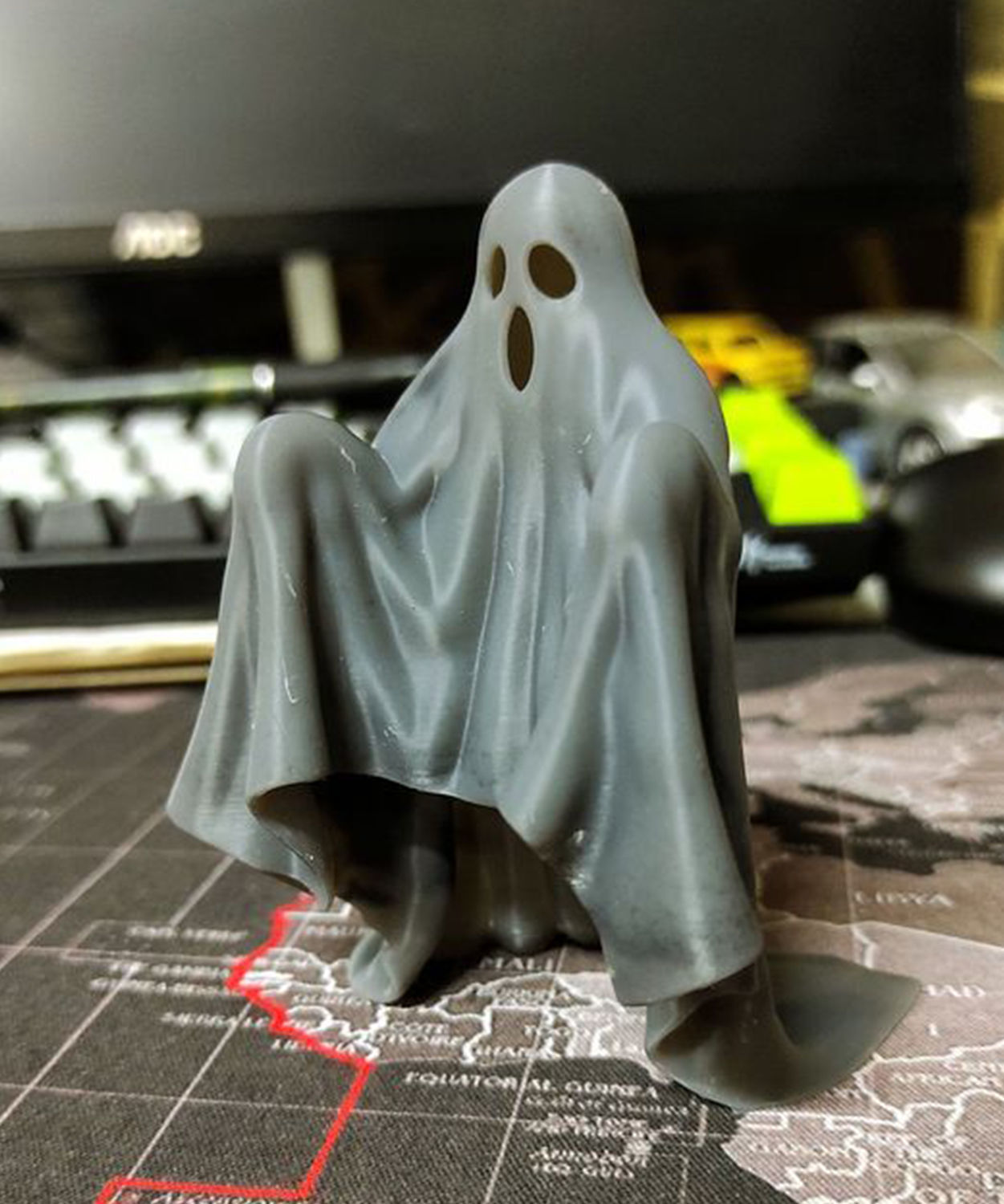 Ghost with pre-supports 3D model 3D printable | CGTrader