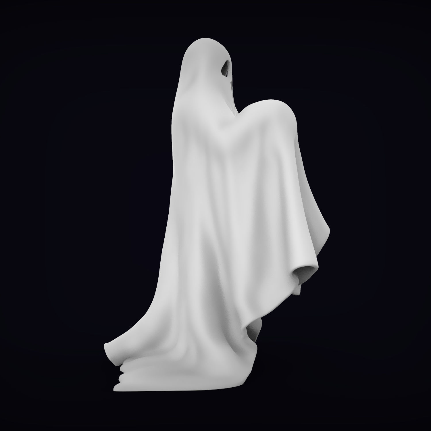 Ghost with pre-supports 3D model 3D printable | CGTrader