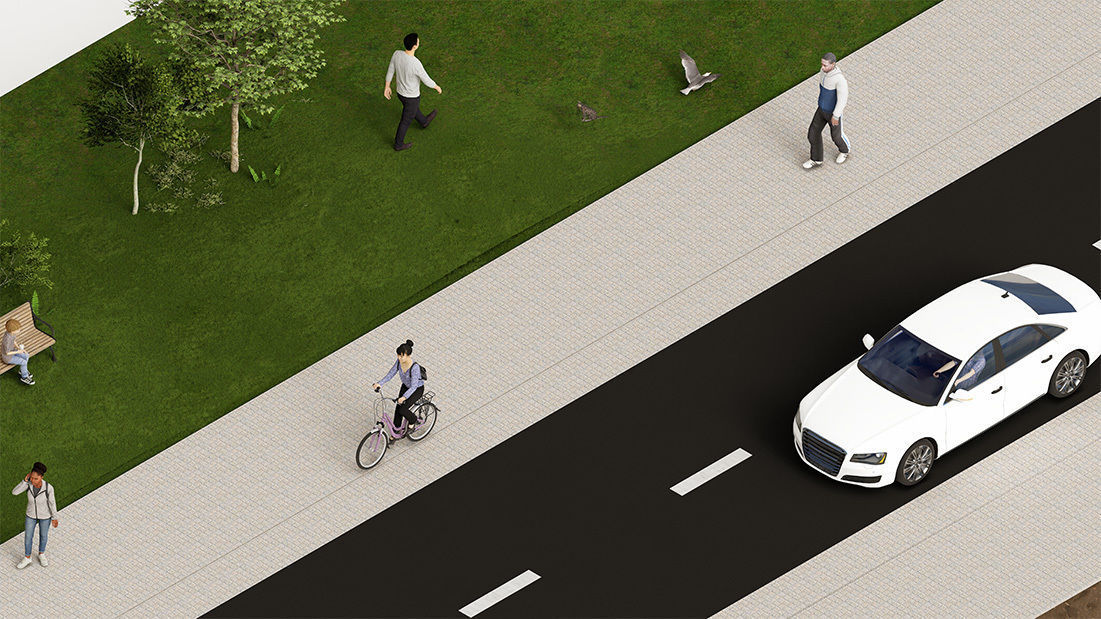 Road Diagram Urban Design animated 3D model | CGTrader