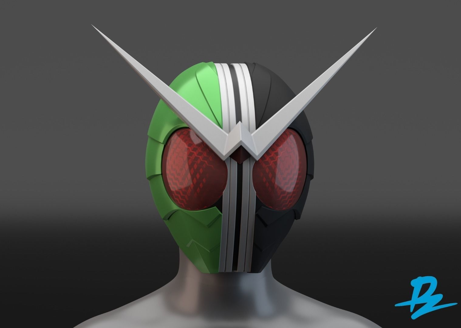 Kamen Rider W 3D model 3D printable | CGTrader