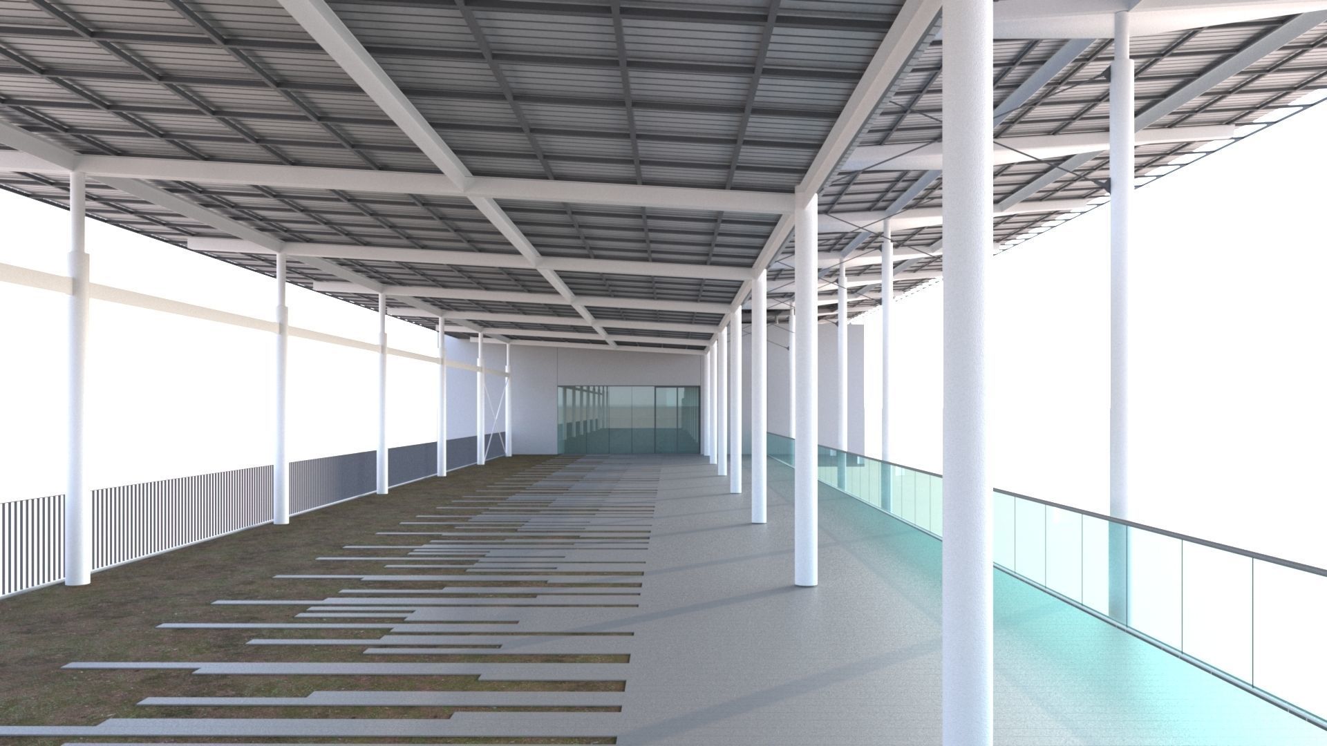 athletic sport pavilion 3D model | CGTrader