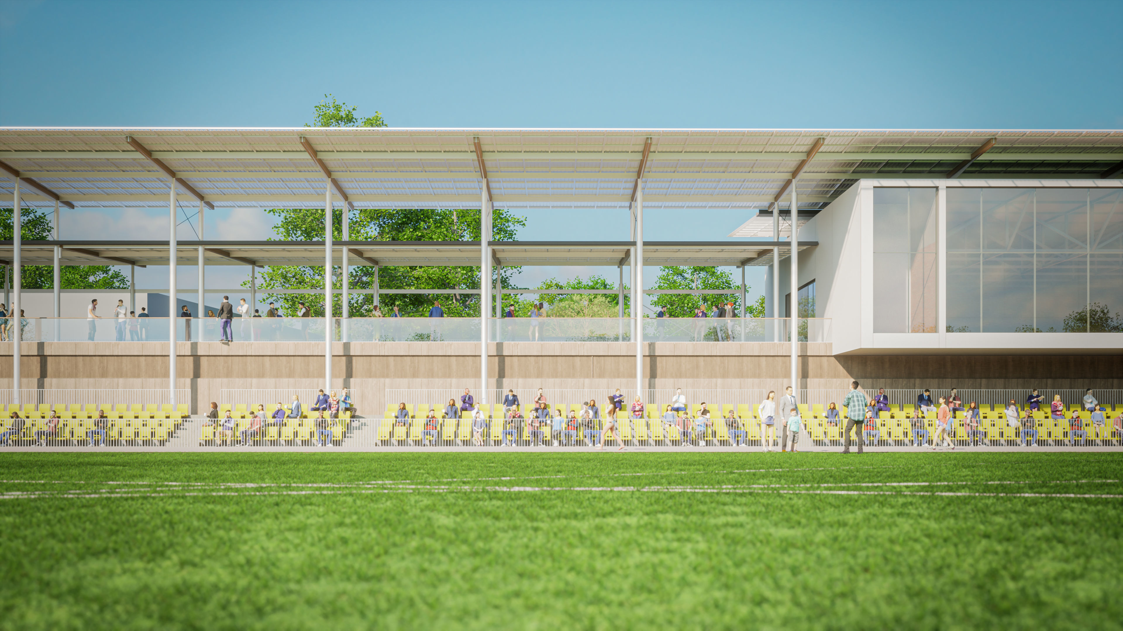 athletic sport pavilion 3D model | CGTrader