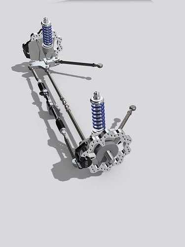FUNNY CAR Front Hubs N Brakes N Suspension 3D model 3D printable | CGTrader