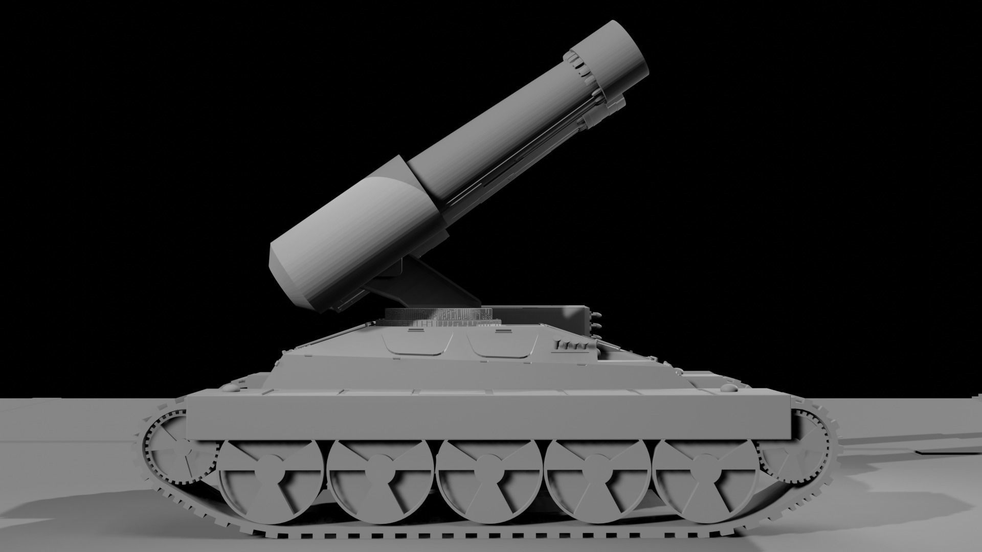 3D model Sci fi tank with floor VR / AR / low-poly | CGTrader