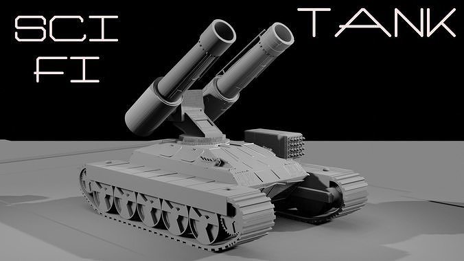 3D model Sci fi tank with floor VR / AR / low-poly | CGTrader