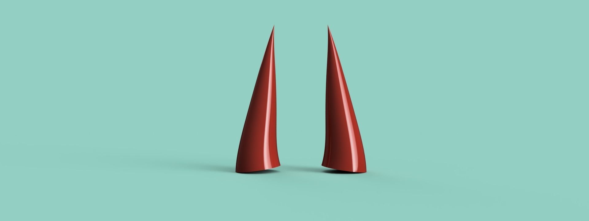 Power horns 3D model 3D printable | CGTrader