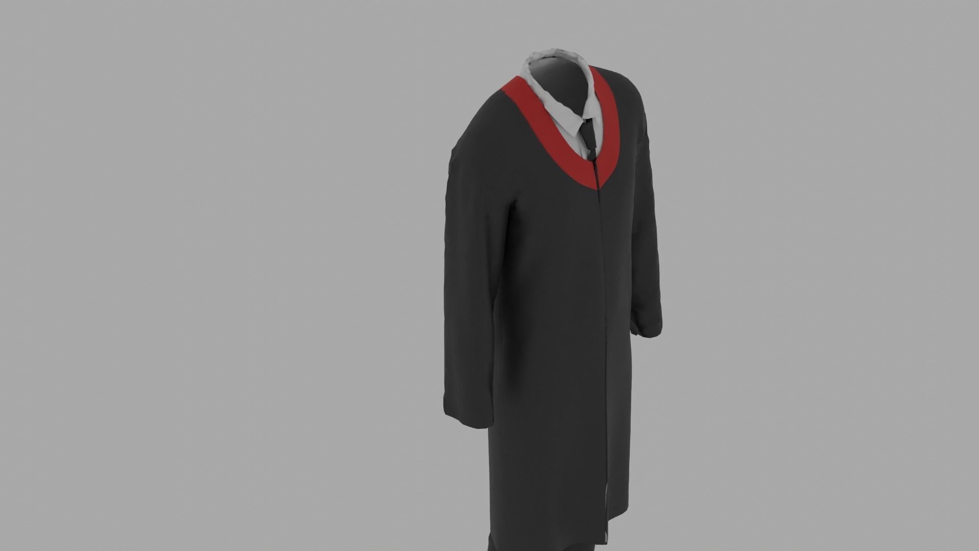 3D model Graduation Gown VR / AR / low-poly | CGTrader