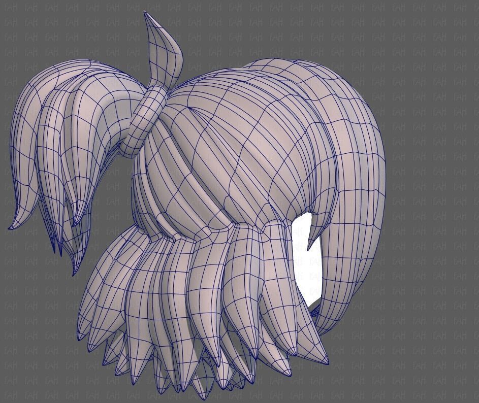 3D model Base Hair for girl V41 VR / AR / low-poly | CGTrader