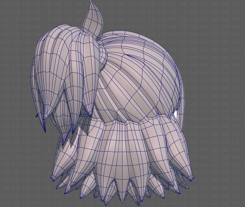 3D model Base Hair for girl V41 VR / AR / low-poly | CGTrader