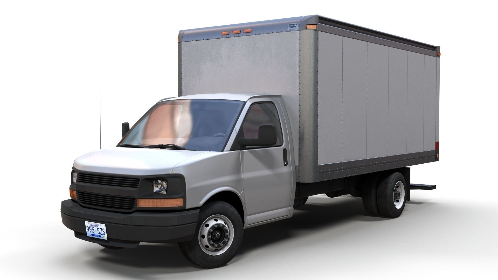 3D model 2010 Industrial box van VR / AR / low-poly | CGTrader