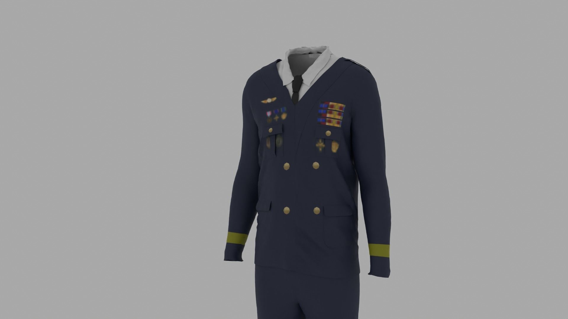 3D model Commander Uniform VR / AR / low-poly | CGTrader