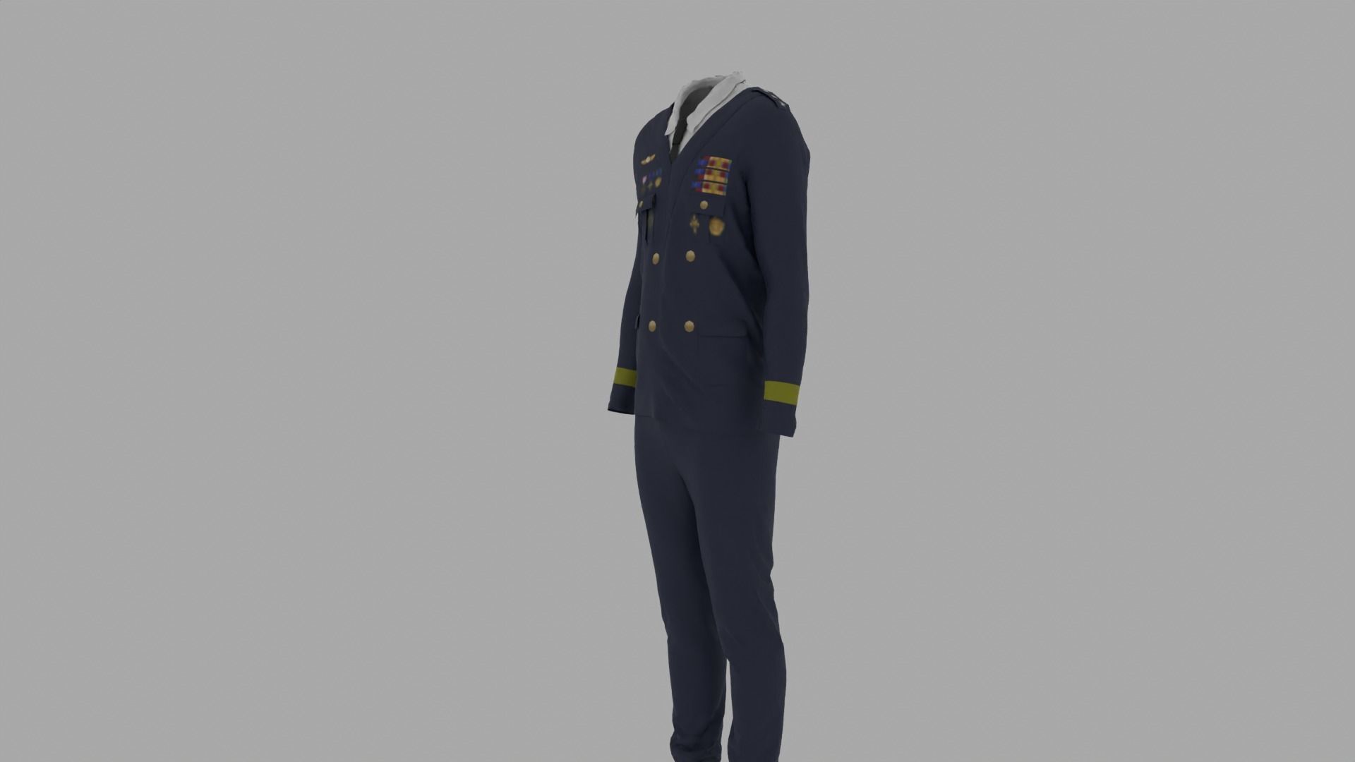 3D model Commander Uniform VR / AR / low-poly | CGTrader