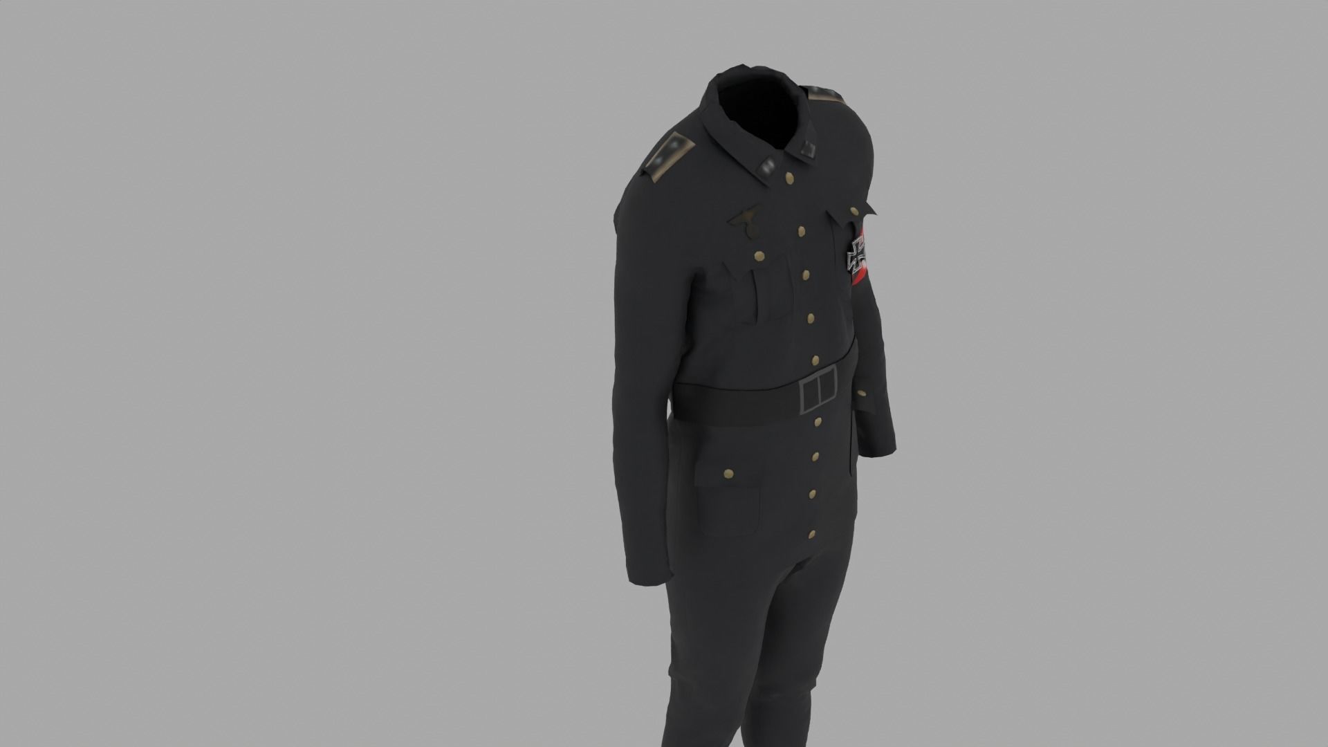 3D model German Military Uniform WW2 SS VR / AR / low-poly | CGTrader