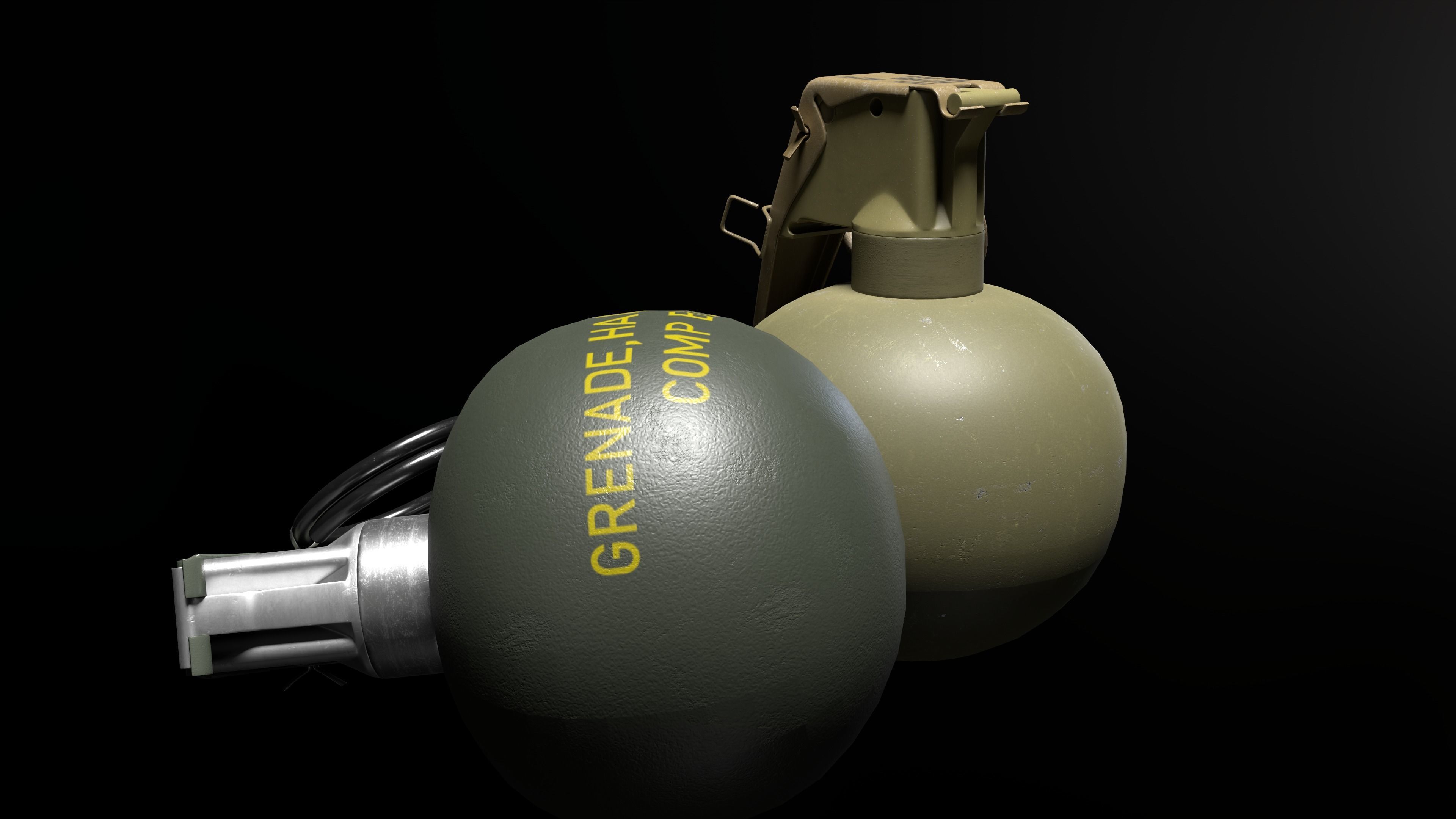 M67 Grenade free VR / AR / low-poly 3D model | CGTrader