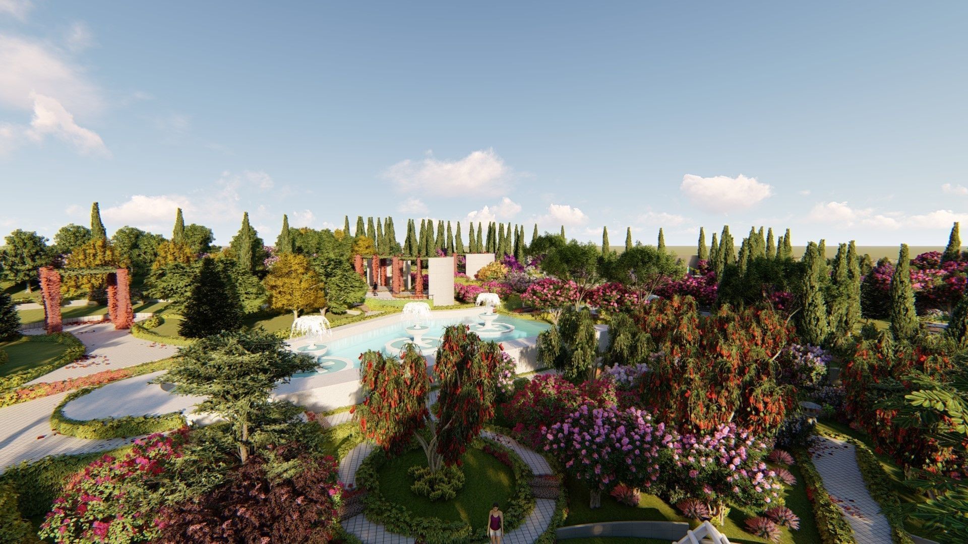 landscape design by ABDULHAFIZ OUMER free 3D model | CGTrader