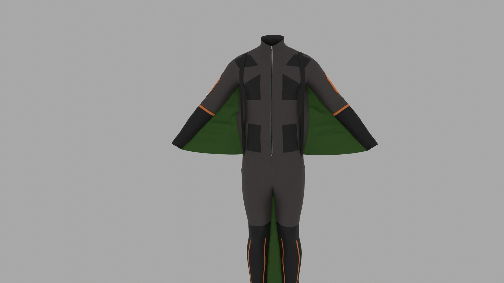 3D model Parachute Jumper Suit VR / AR / low-poly | CGTrader