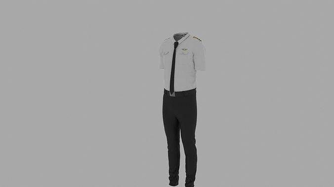 3D model Pilot Uniform VR / AR / low-poly | CGTrader