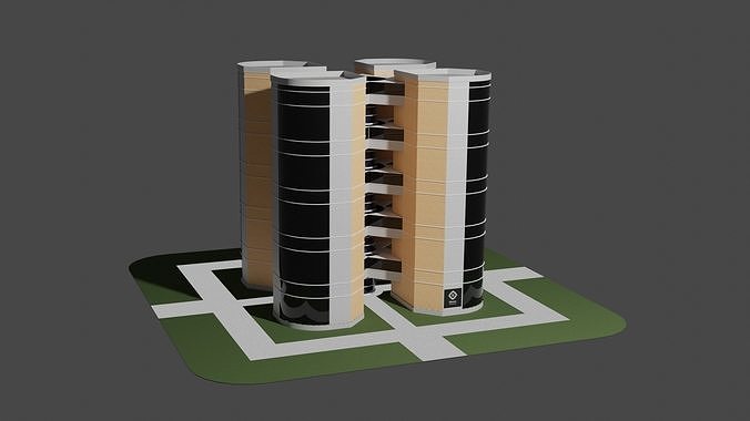 High Rise Office Space Building 3D model | CGTrader