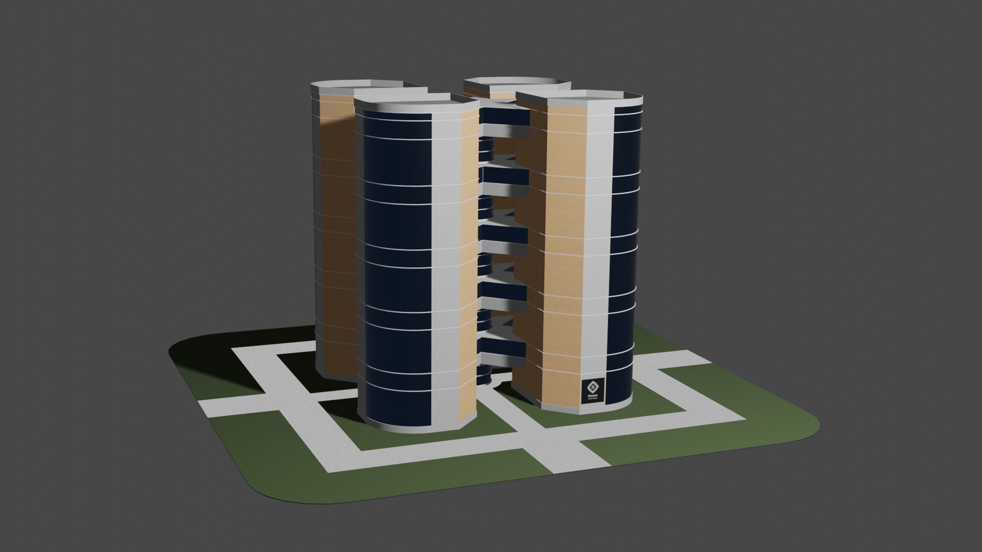 High Rise Office Space Building 3D model | CGTrader