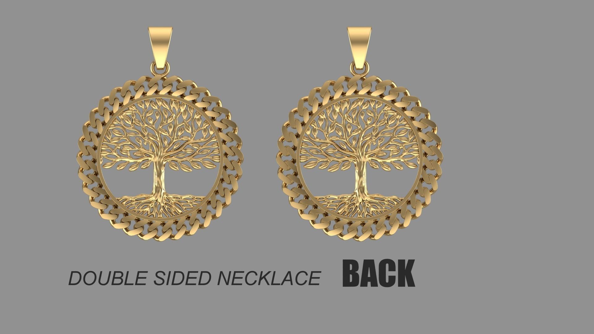 Tree of Life Double Sided 3D model 3D printable | CGTrader