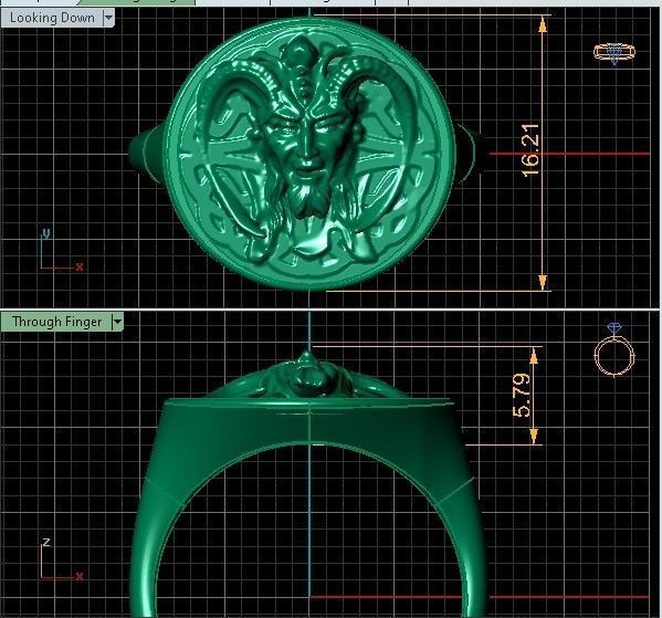 Devil Ring jewelry 3D model 3D printable | CGTrader