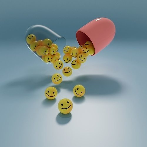 Happy pills 3D model | CGTrader