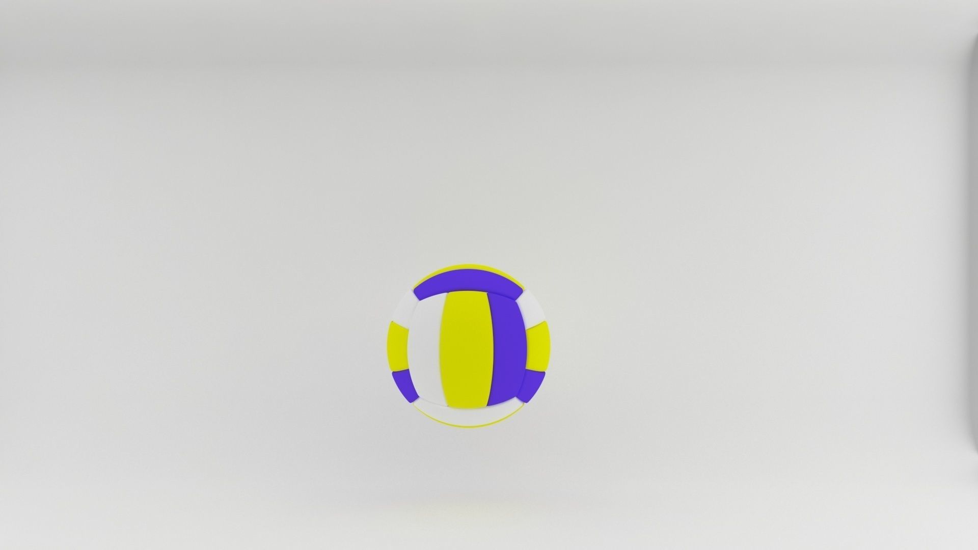 Volleyball ball free 3D model | CGTrader