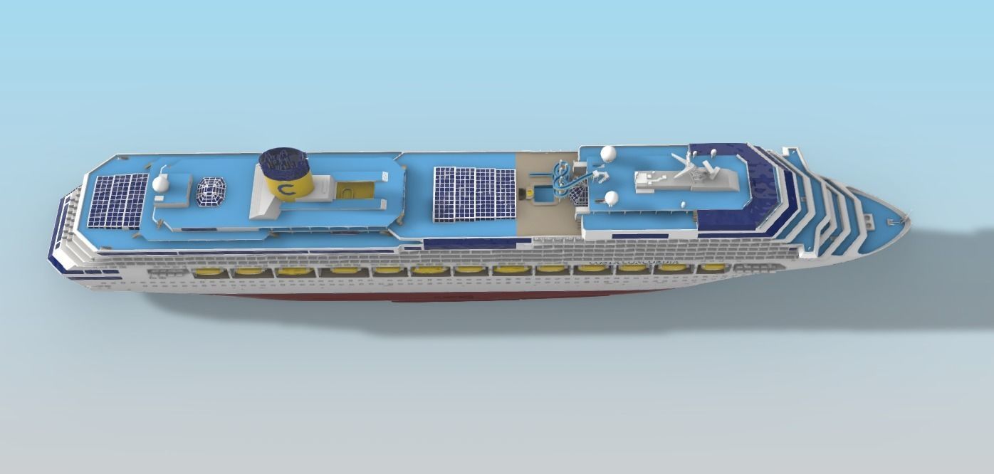 COSTA CONCORDIA cruise ship printable model 3D model 3D printable ...