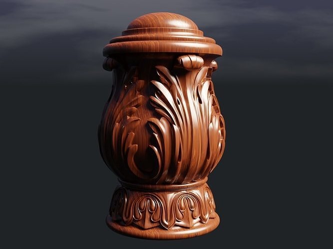 3D model Carved cone VR / AR / low-poly | CGTrader