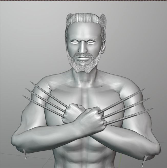 3D model Hugh jackman - x men VR / AR / low-poly | CGTrader