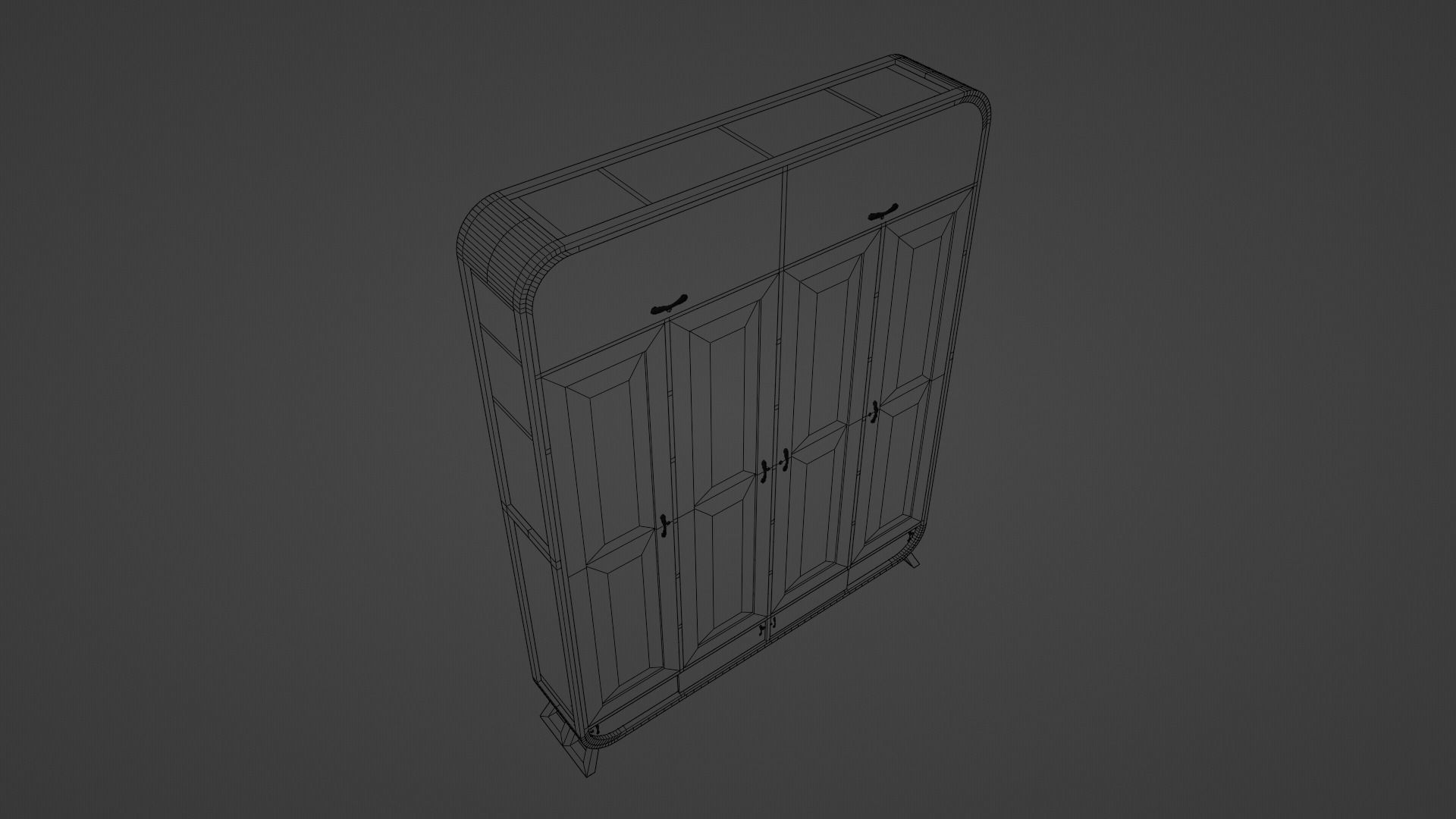 3D model Minimalist Clothes wardrobe VR / AR / low-poly | CGTrader