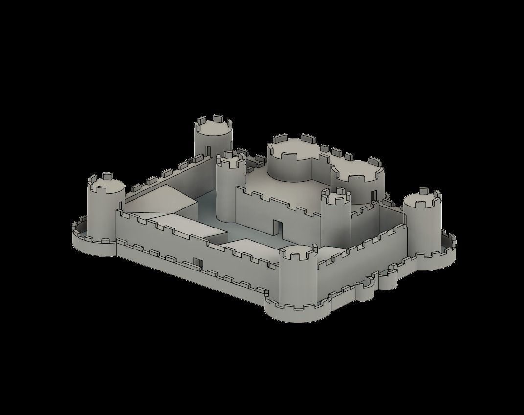 medieval castle 3D print model 3D model 3D printable | CGTrader
