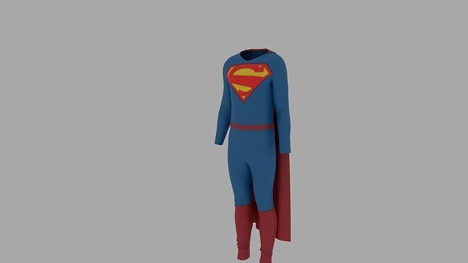 3D model Superman Costume VR / AR / low-poly | CGTrader